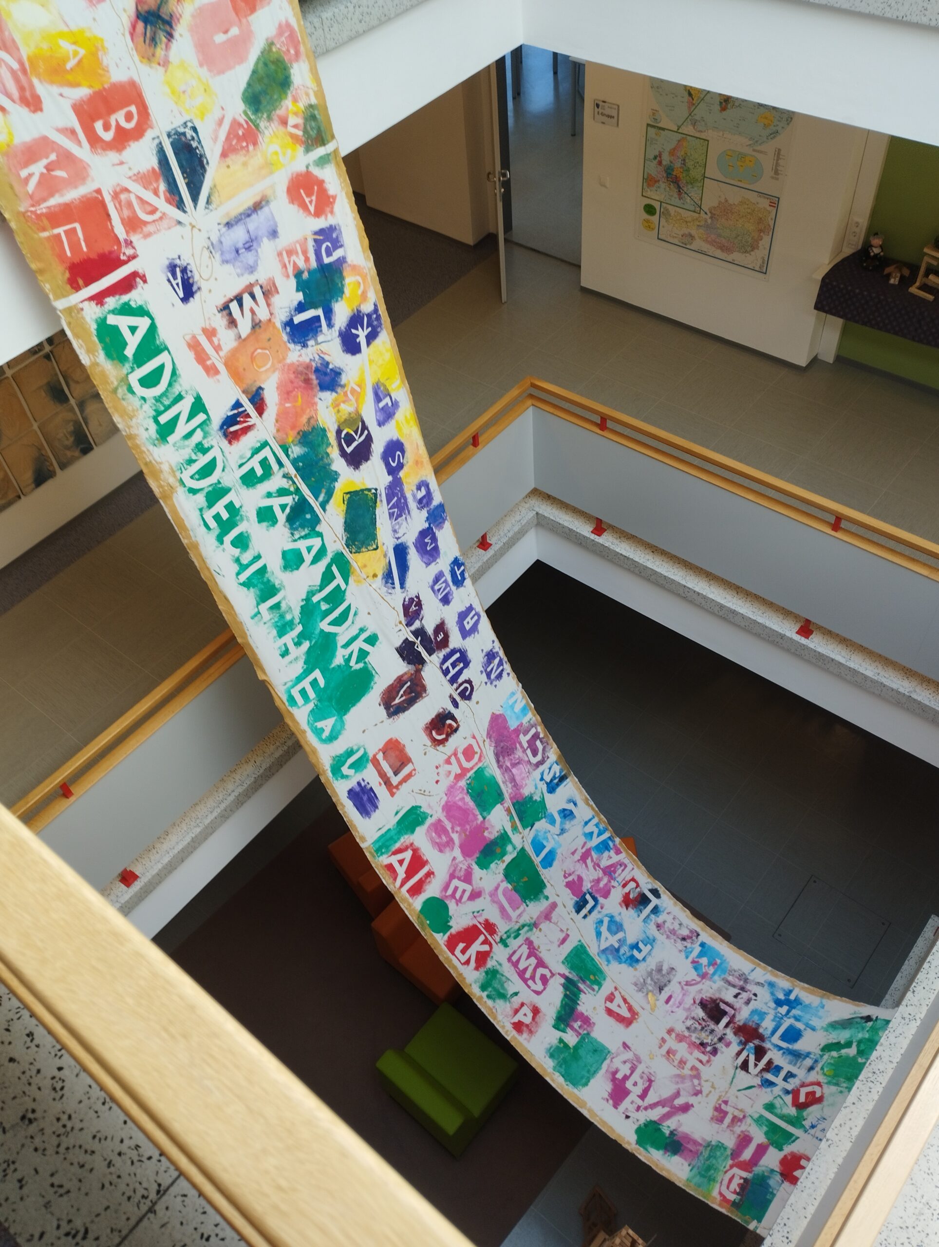 Fastentuch „Bring deine Farbe ein! – Europaschule-Peilstein